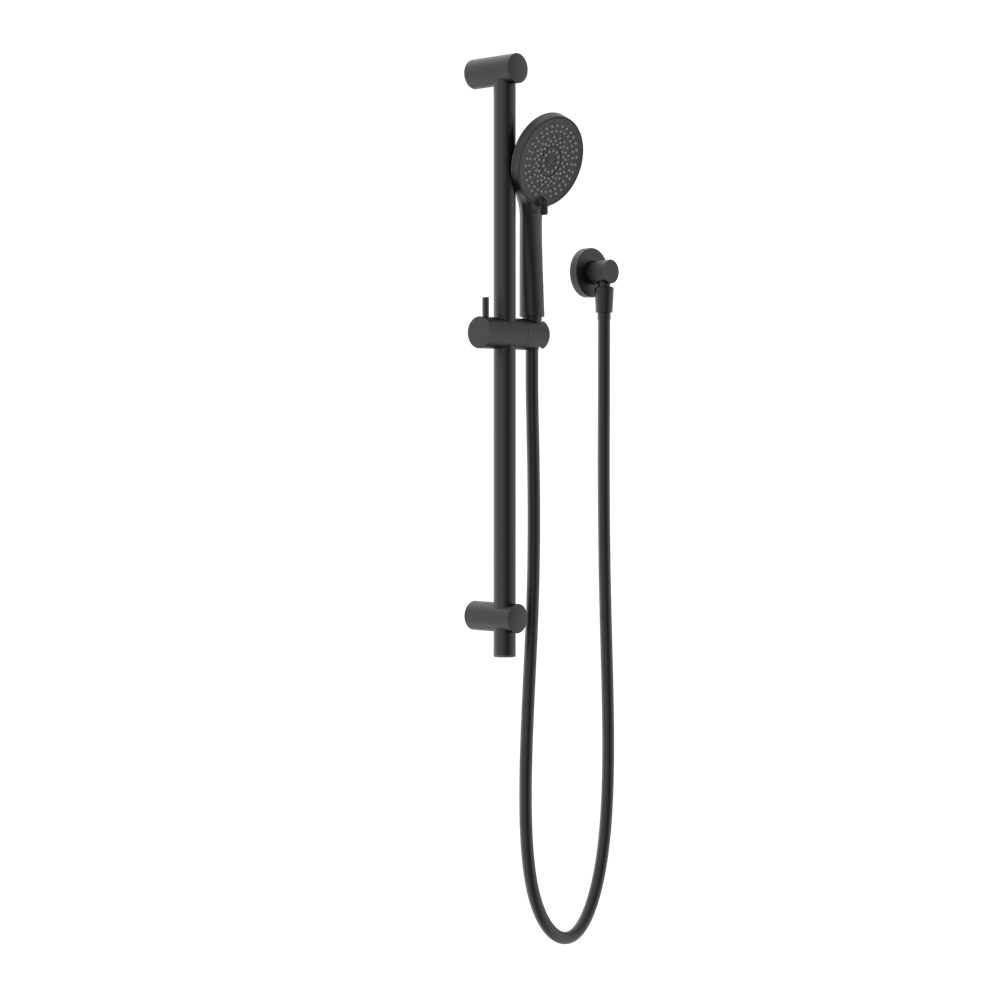Nero Round Metal Project Shower Rail 4 Star Rating Matte Black – Buildmat