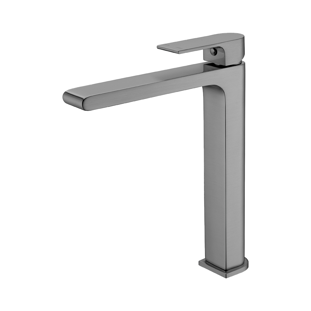 Nero Bianca Tall Basin Mixer Brushed Gunmetal – Buildmat