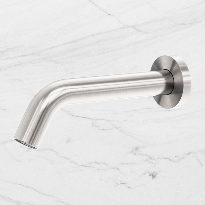 Nero Mecca Wall Mount Sensor Tap Brushed Nickel – Buildmat