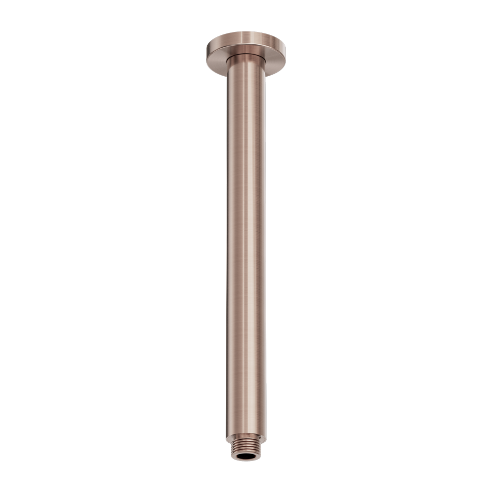 Nero Zen Round Ceiling Arm 300mm Length Brushed Bronze – Buildmat