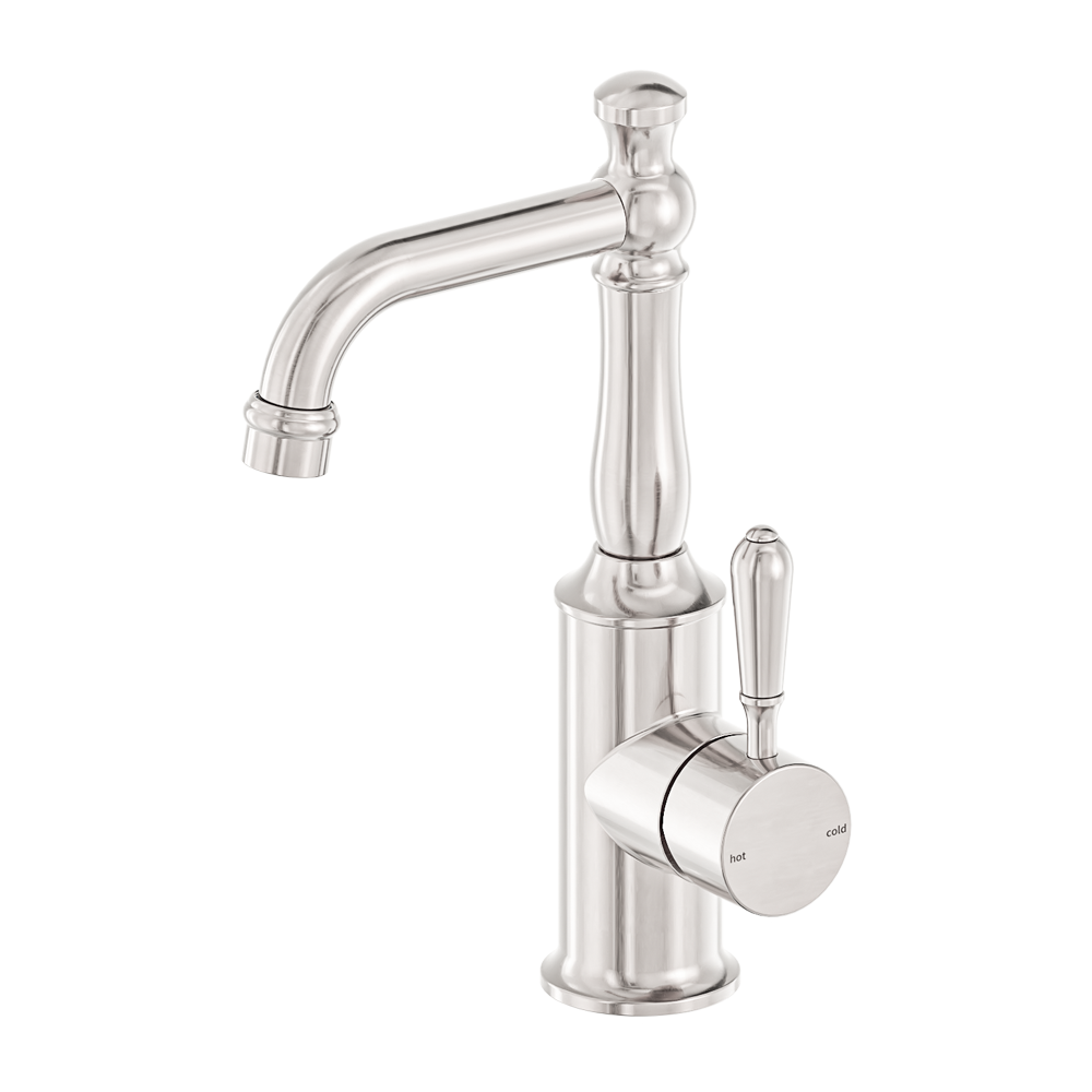 Nero York Basin Mixer with Metal Lever Brushed Nickel – Buildmat