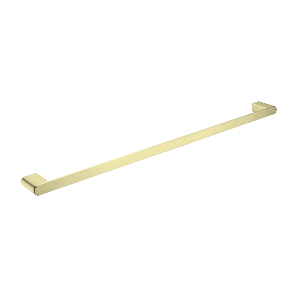 Nero Bianca Single Towel Rail 800mm Brushed Gold – Buildmat