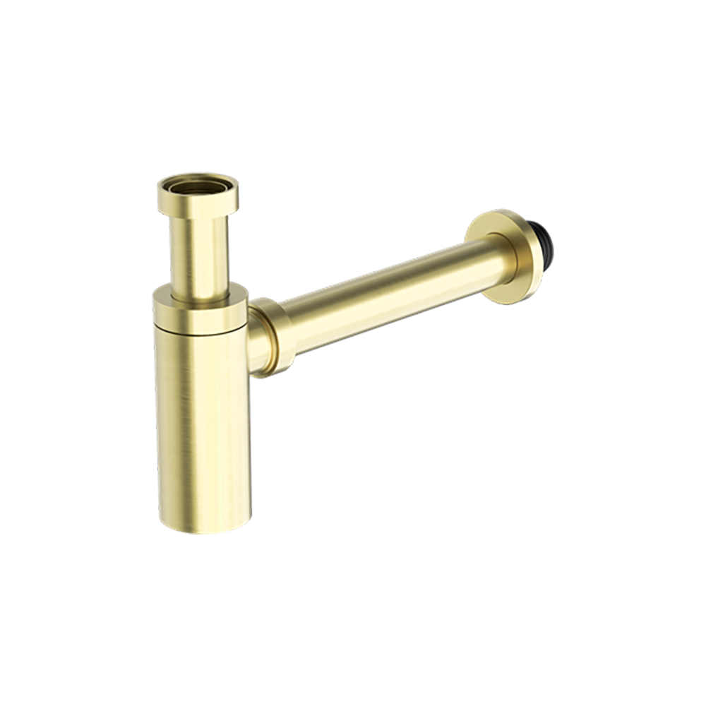 Nero 40mm Bottle Trap Brushed Gold – Buildmat