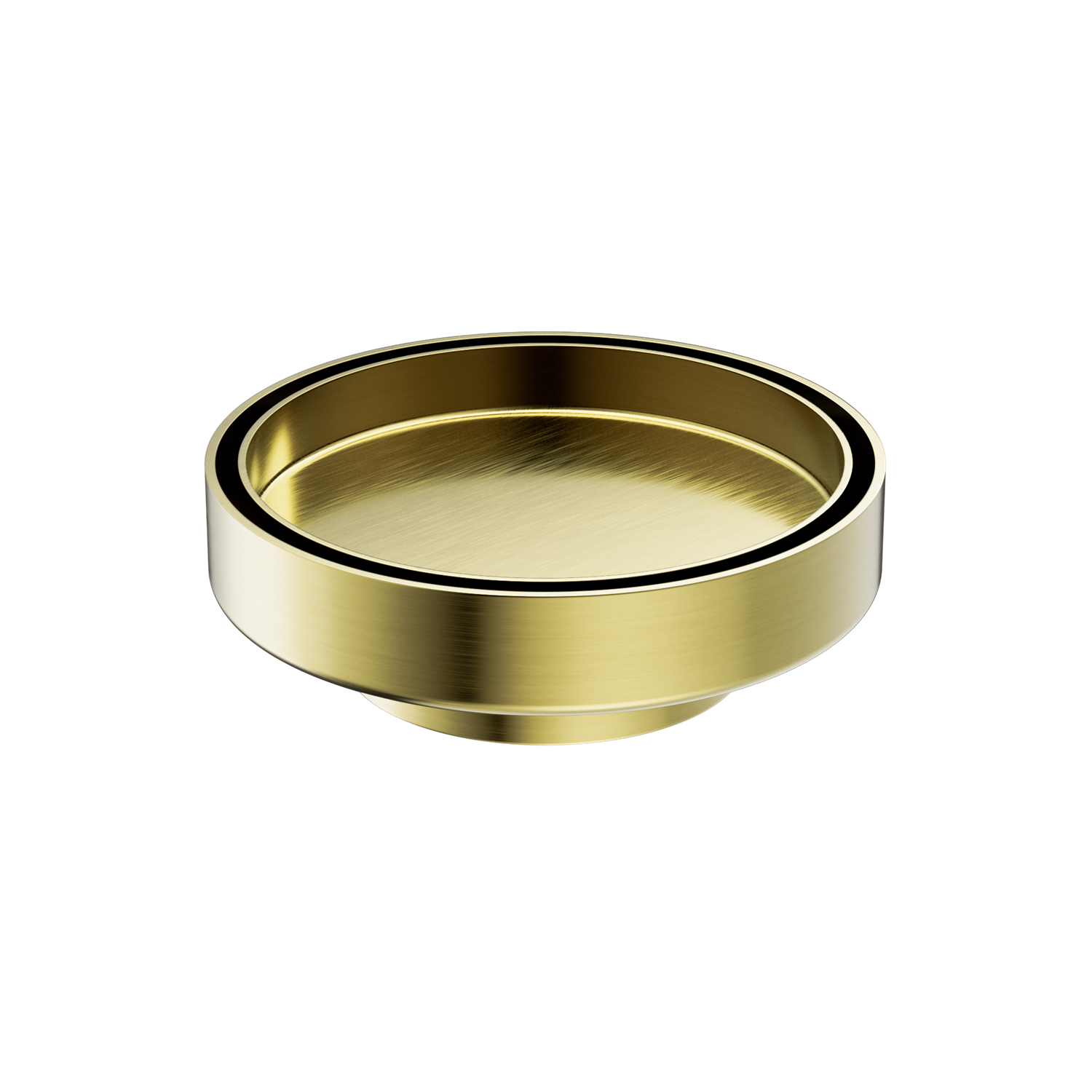 Nero 130mm Round Tile Insert Floor Waste 80mm Outlet Brushed Gold ...