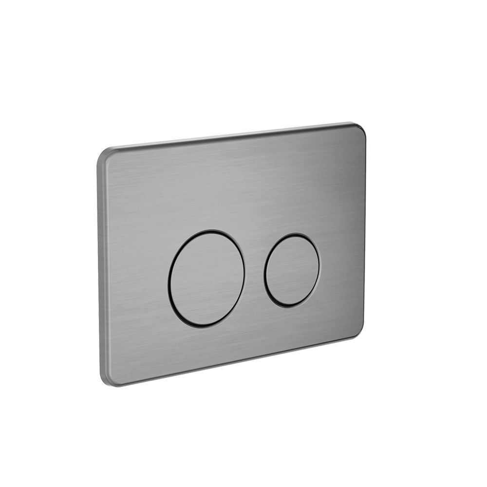 Nero In Wall Toilet Push Plate Brushed Gunmetal – Buildmat