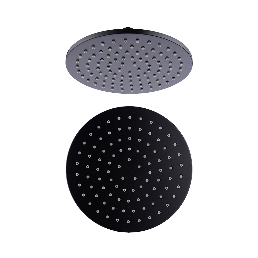 Nero Round Shower Head 200mm Matte Black – Buildmat