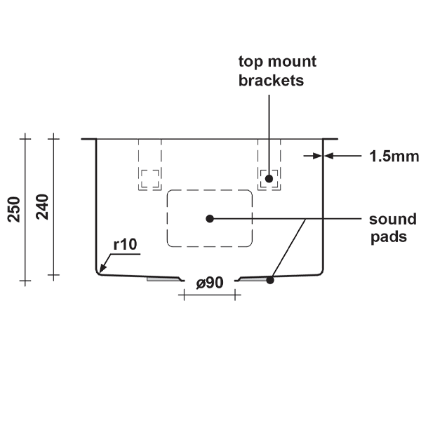 Alma Nala 450x450 Single Bowl Sink – Buildmat