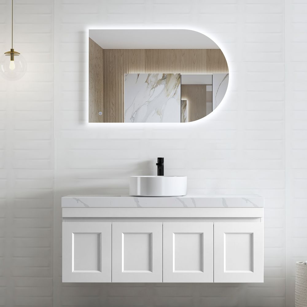 Otti Hampton Mark II 1200mm Satin White Wall Hung Vanity – Buildmat