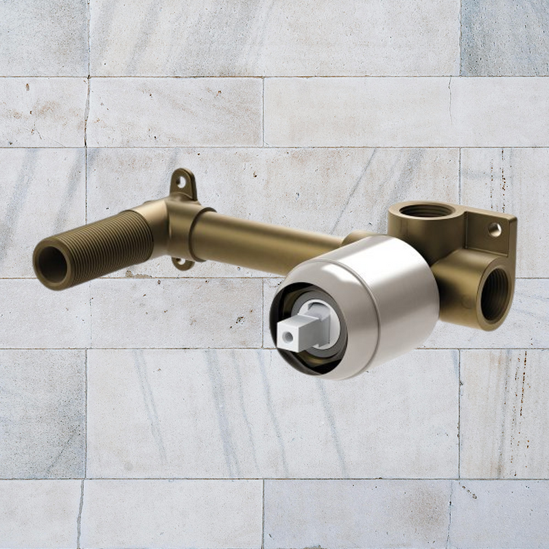 Phoenix Builders Wall Mixer Set Breech Only Brushed Nickel – Buildmat