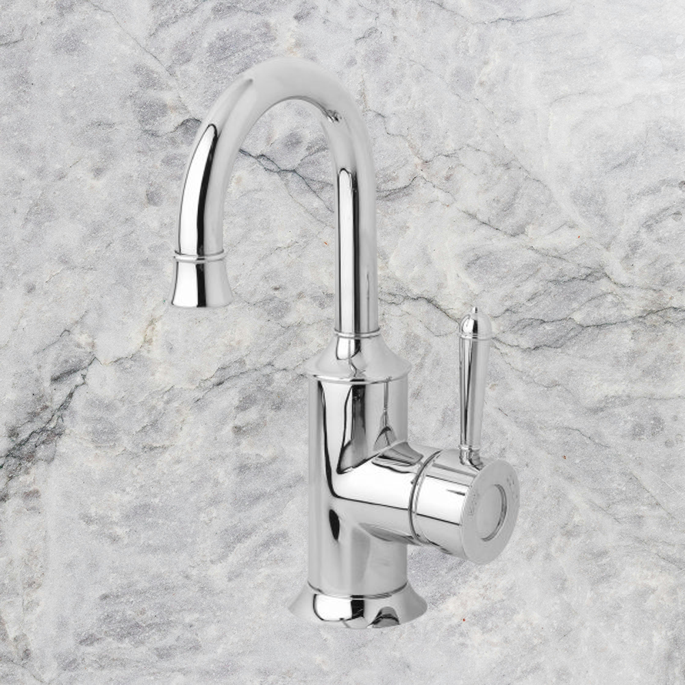 Phoenix Nostalgia Basin Mixer 120mm Gooseneck Chrome – Buildmat