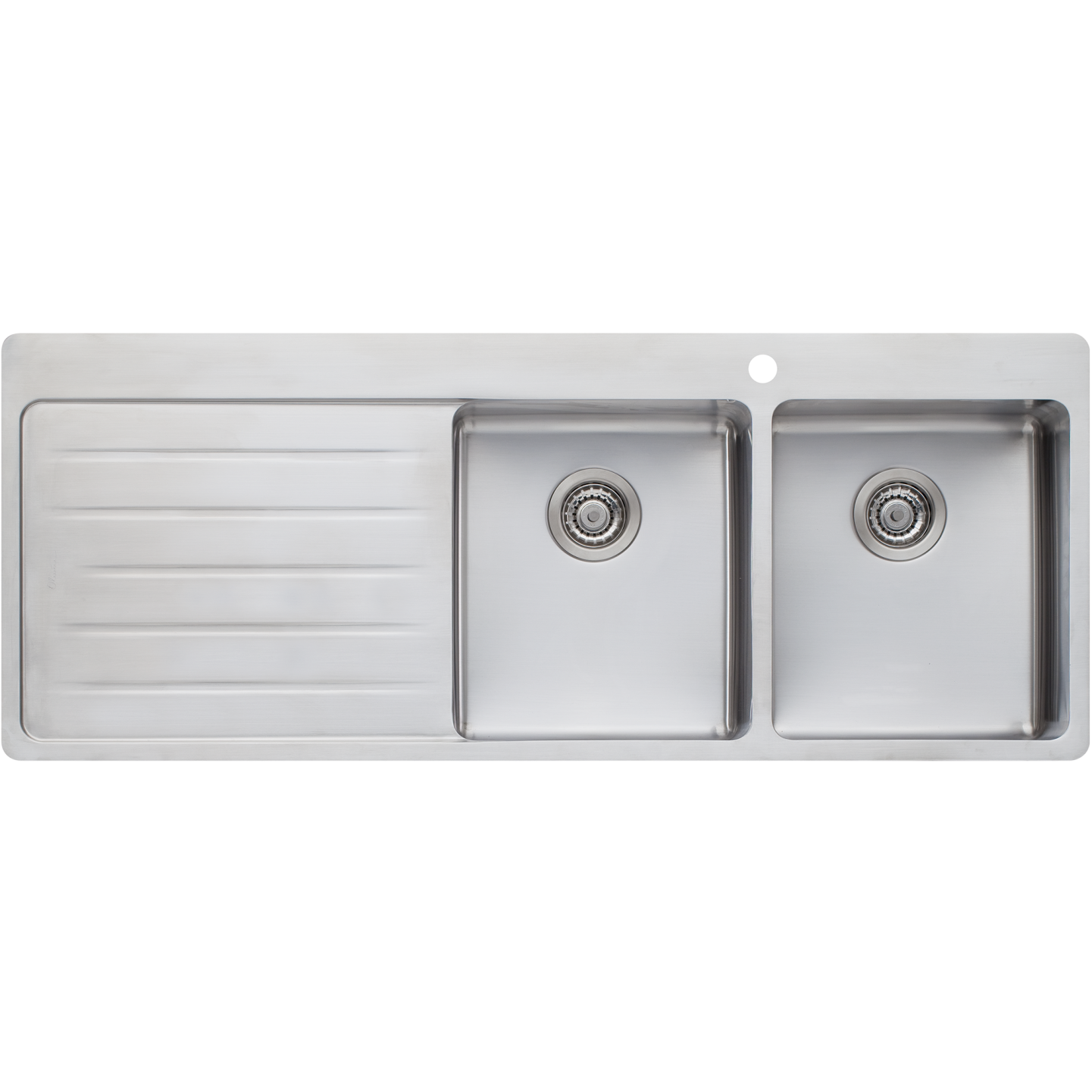 Oliveri Sonetto Double Bowl Topmount Sink with Left Drainboard – Buildmat