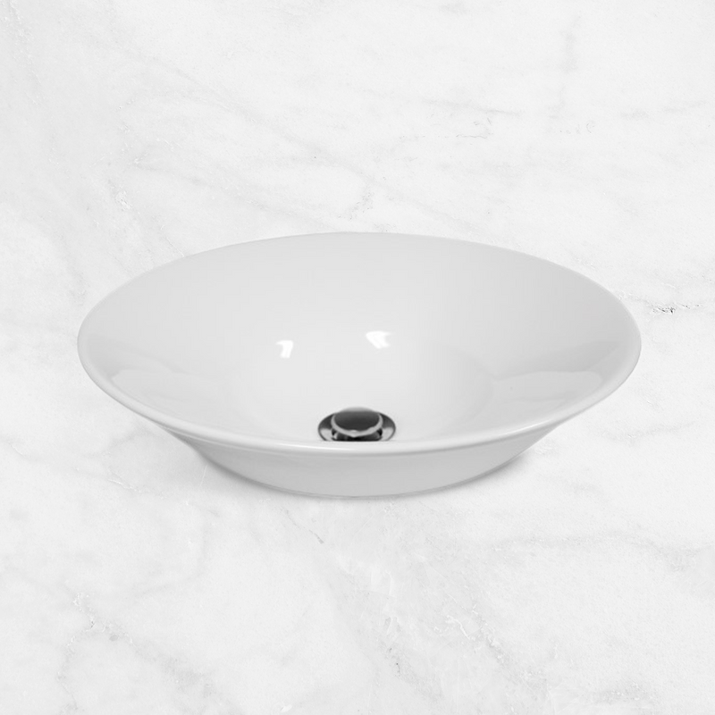 Venus Gloss White Semi-Inset Basin – Buildmat