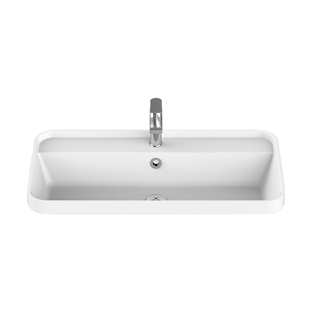 ADP Miya Semi Inset 750 Basin Matte White – Buildmat