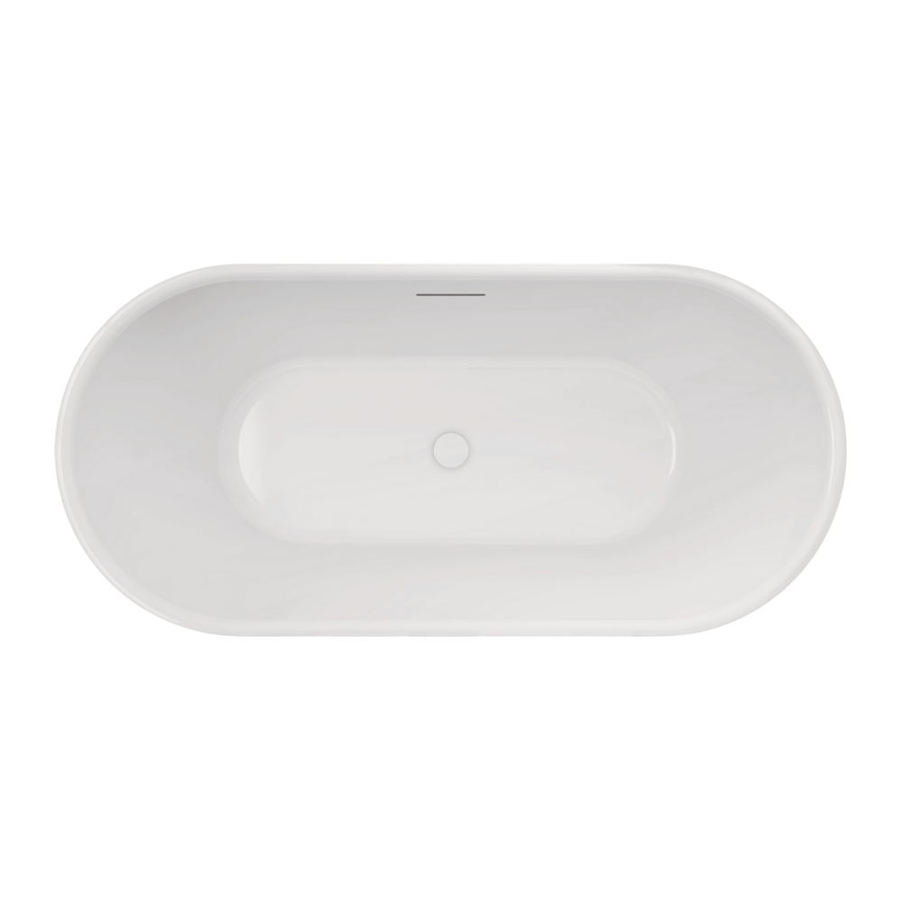 Decina Valentina 1700 Oval Freestanding Bath Matte White – Buildmat