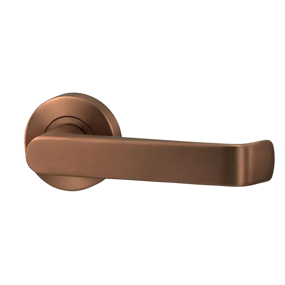 Lockwood Vivid Lever V1 Passage Set with Latch Satin Bronze – Buildmat