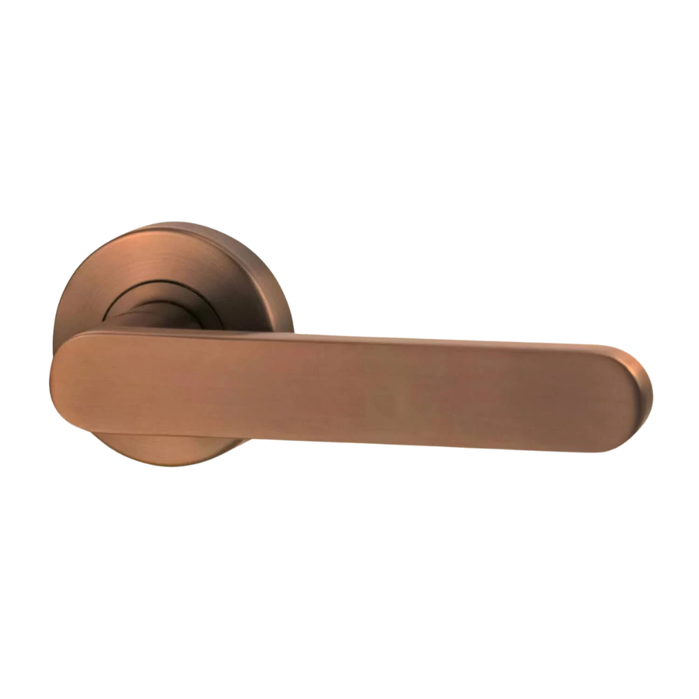 Lockwood Vivid Lever V3 Passage Set with Latch Satin Bronze – Buildmat