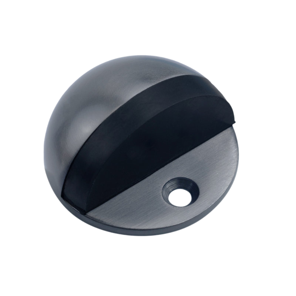 Lockwood Half Moon Door Stop Satin Gunmetal – Buildmat