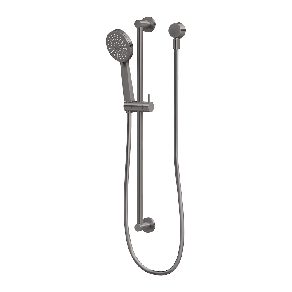 Phoenix Vivid Slimline Rail Shower Brushed Carbon – Buildmat