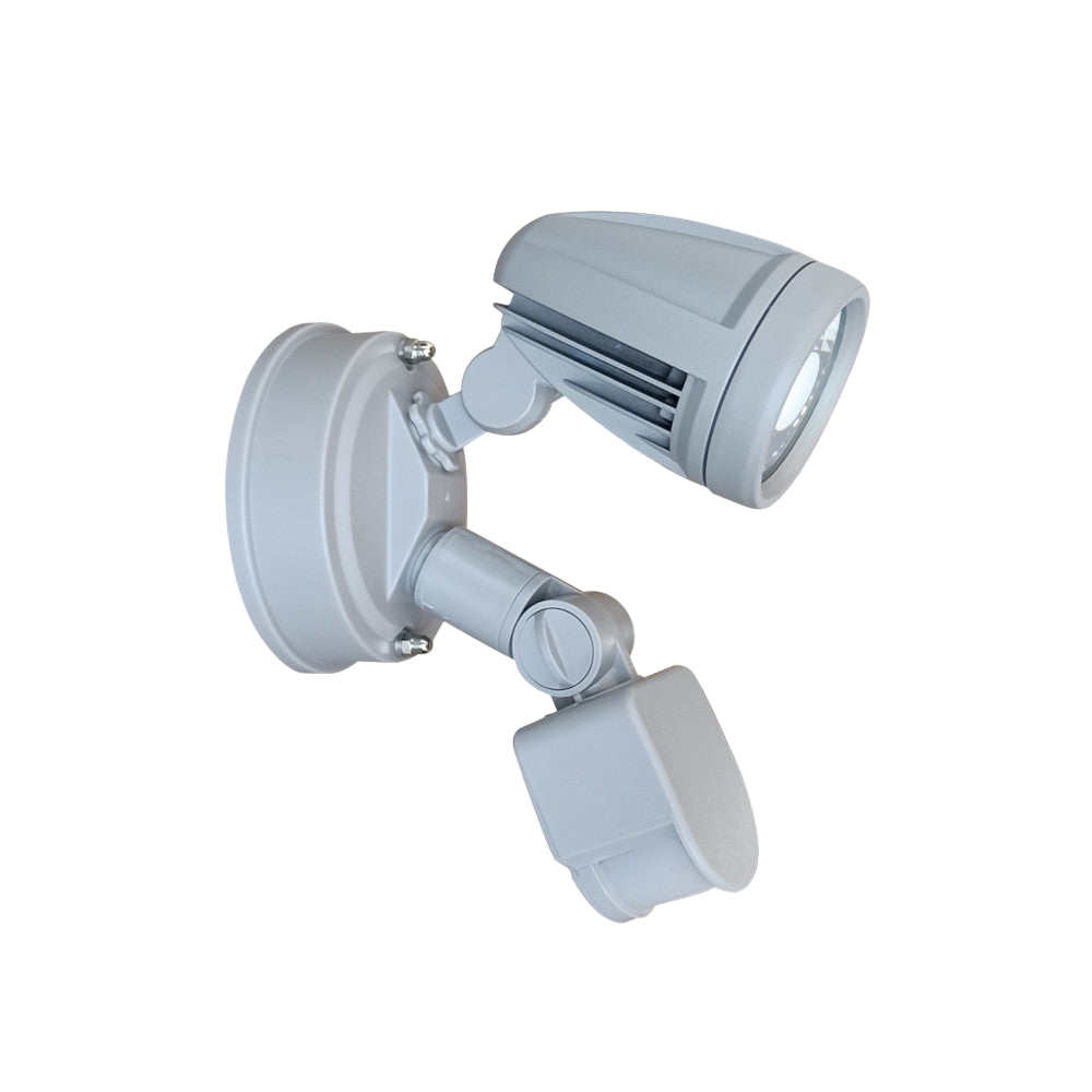 Telbix Illume Single Exterior Spot Sensor Silver – Buildmat