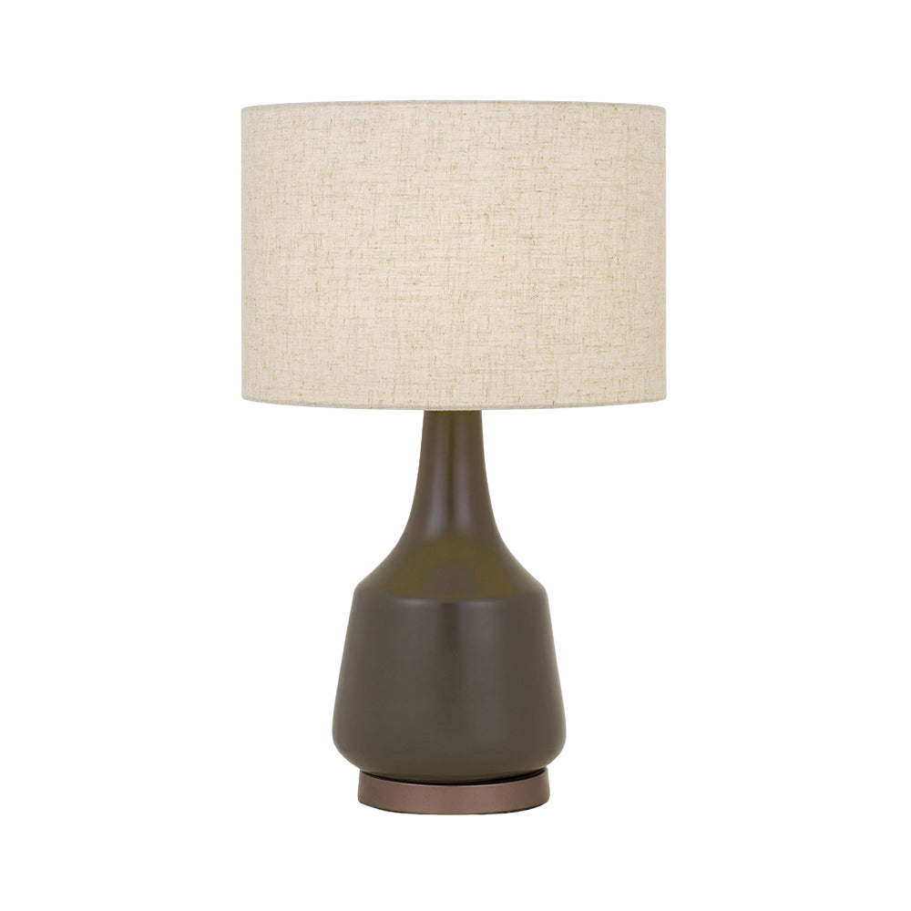 Telbix Jacin Ceramic Table Lamp Olive – Buildmat