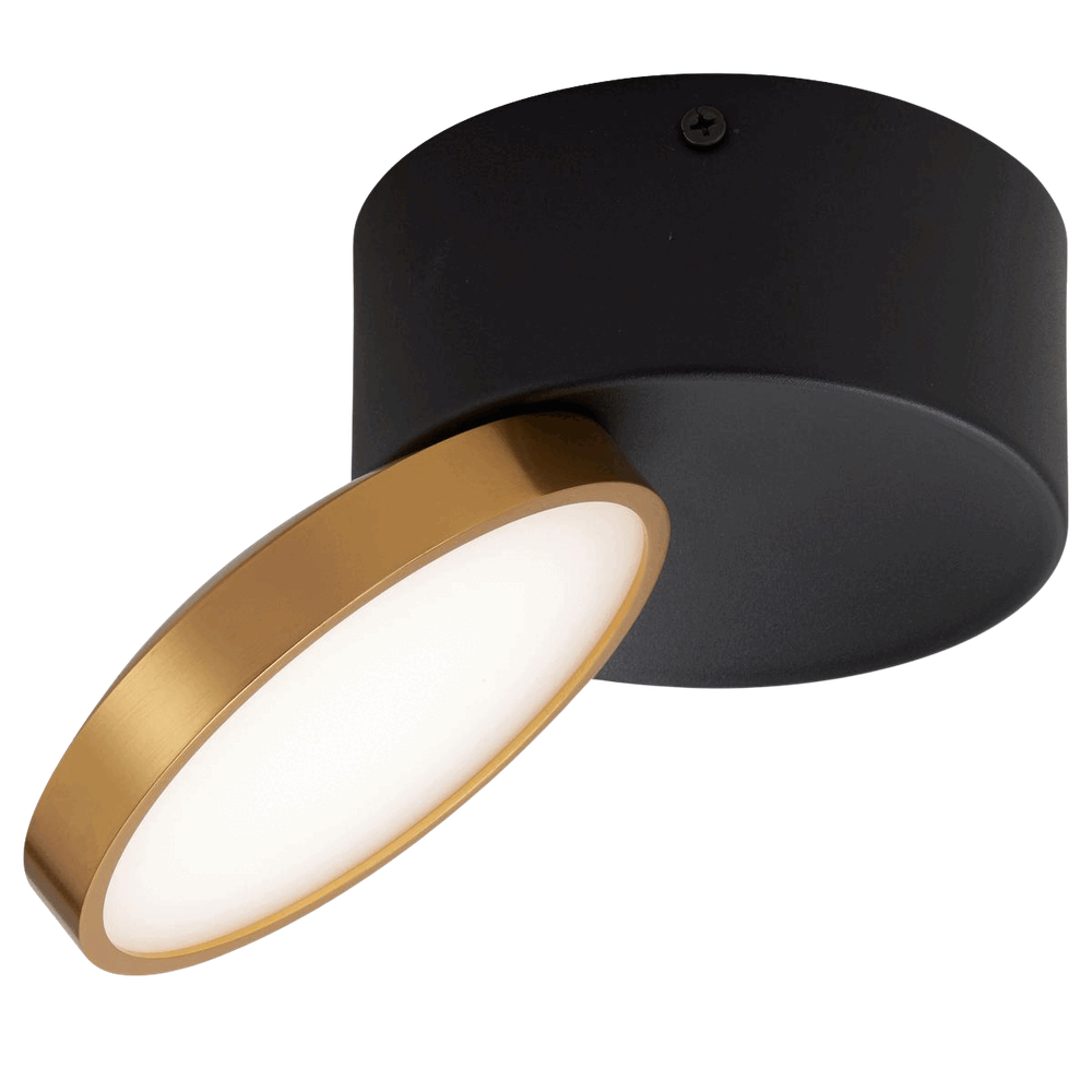 Telbix Netra Tilt Surface Led Downlight 3CCT Black Gold – Buildmat