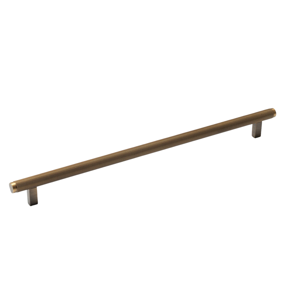 Momo Handles Momo Bellevue Solid Brass Plain Lined Bar Pull 320mm Bron ...
