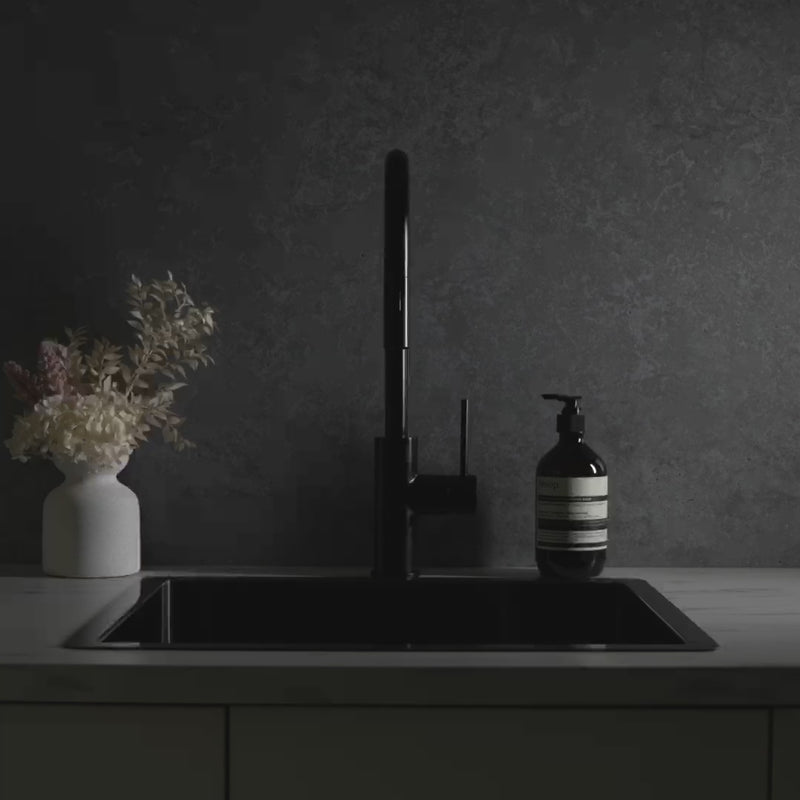 Mira Matte Black Pull Out Mixer – Buildmat