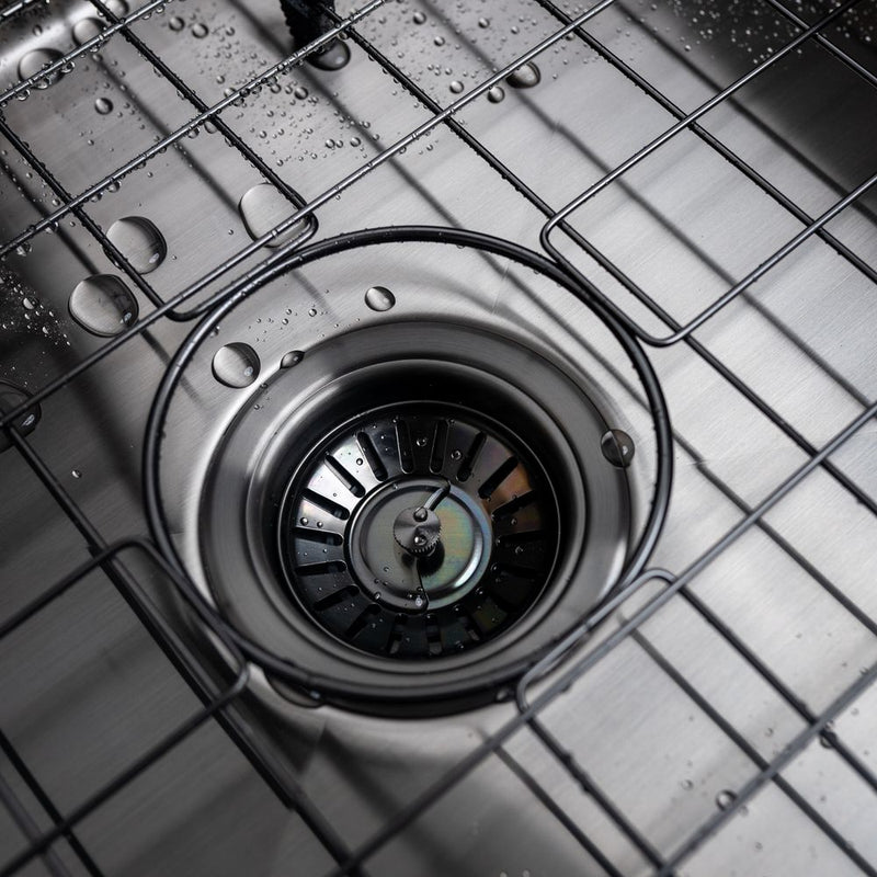 Brushed Gunmetal Nala 450x450 Single Bowl Sink – Buildmat