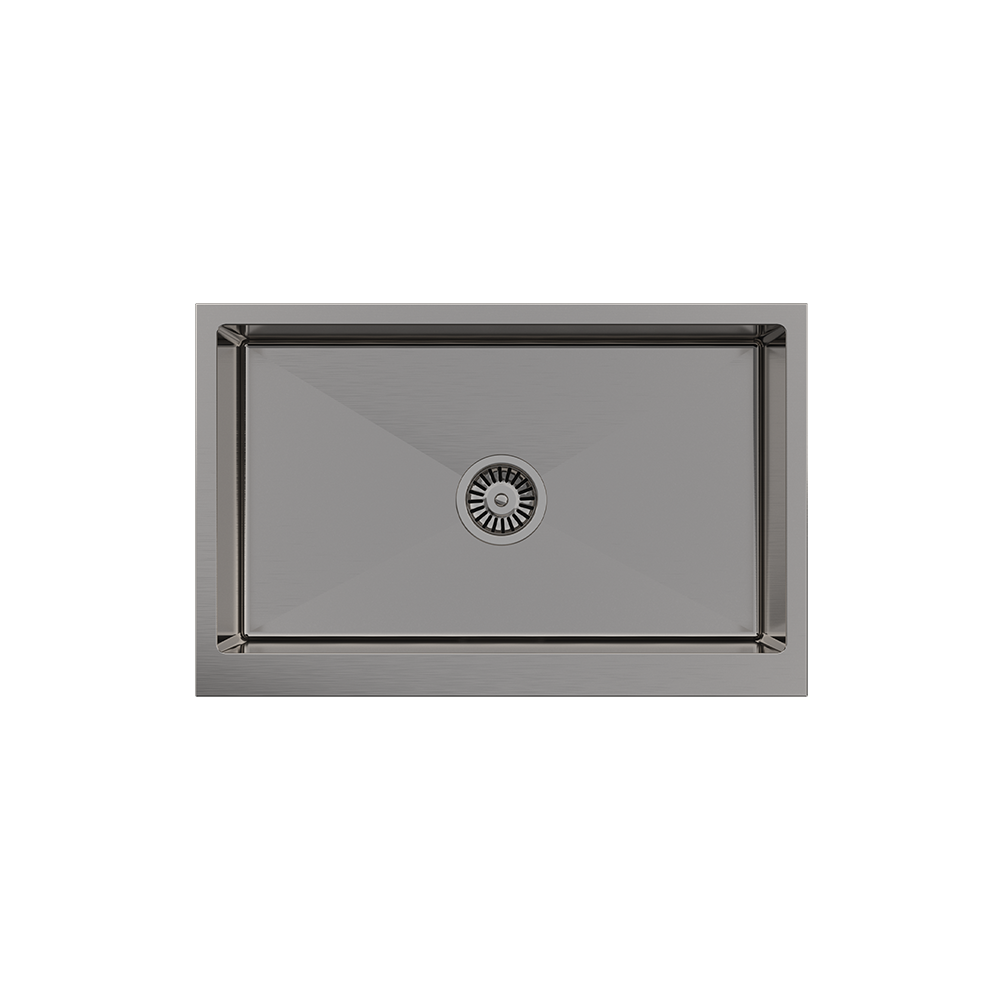 Alma Boden Belfast Brushed Gunmetal Farmhouse Sink – Buildmat